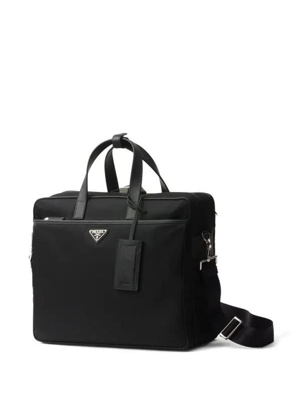 Prada Re-nylon And Saffiano Leather Briefcase