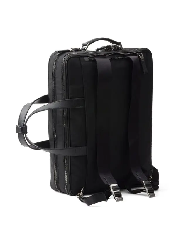 Prada Re-nylon And Saffiano Leather Briefcase