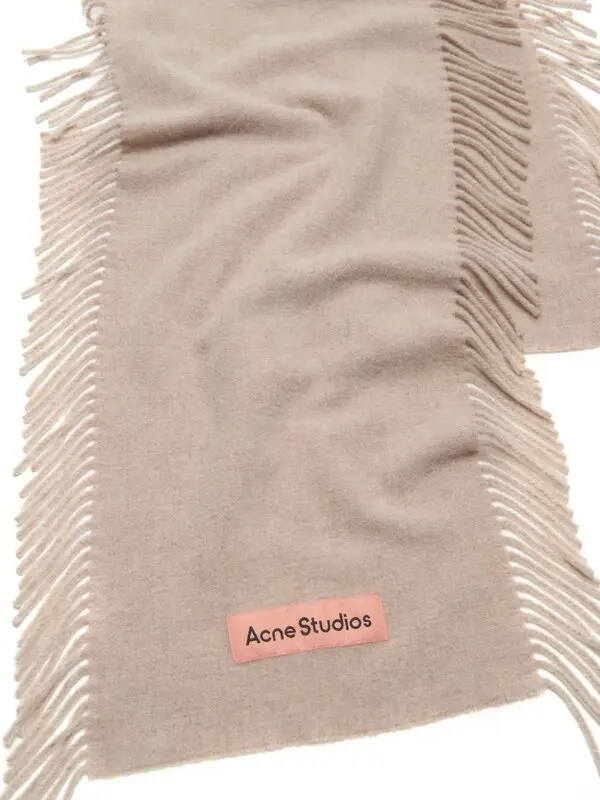 Acne Studios Wool Fringed-edge Scarf - Neutrals
