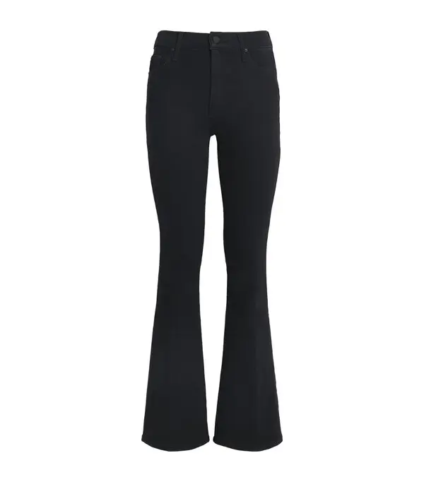MOTHER The Weekender Flared Jeans - Black