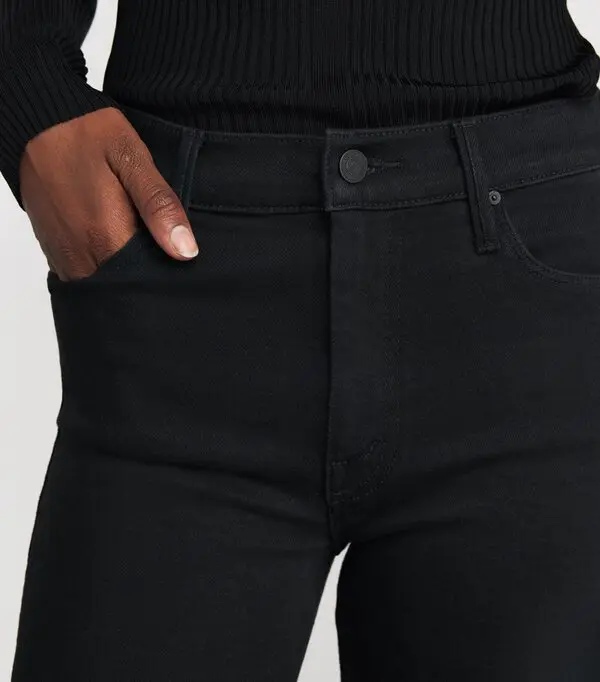 MOTHER The Weekender Flared Jeans - Black