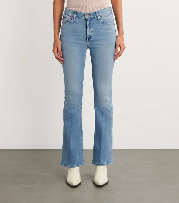 MOTHER The Weekender Flared Jeans - Blue