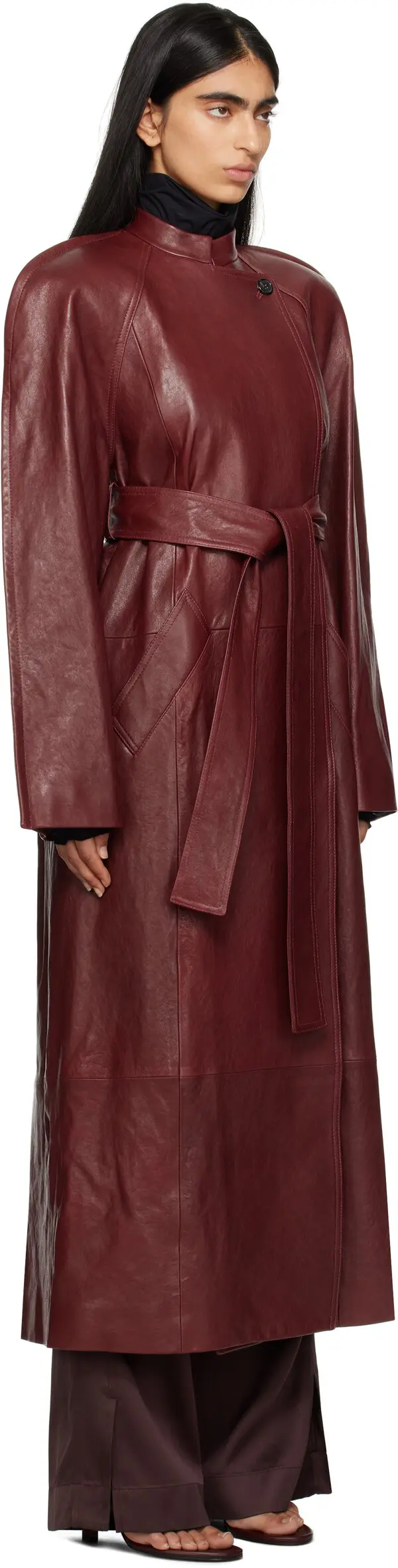 Khaite - KHAITE Rothen Leather Overcoat