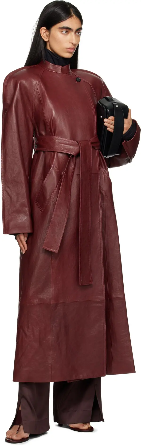 Khaite - KHAITE Rothen Leather Overcoat