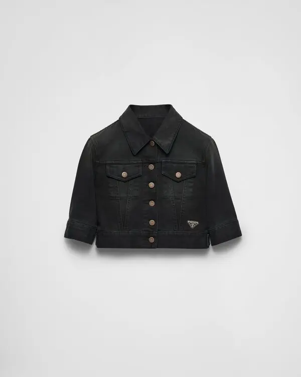 Prada Cropped Denim Jacket