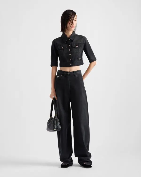 Prada Cropped Denim Jacket
