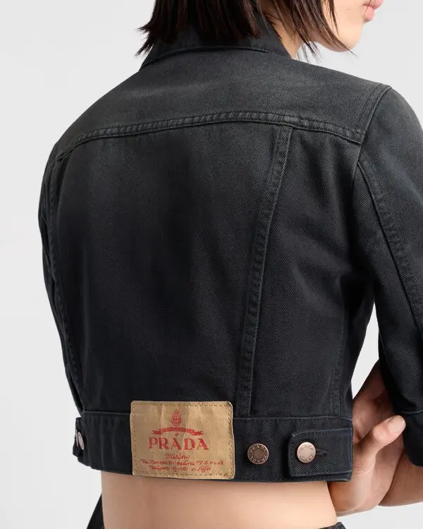 Prada Cropped Denim Jacket