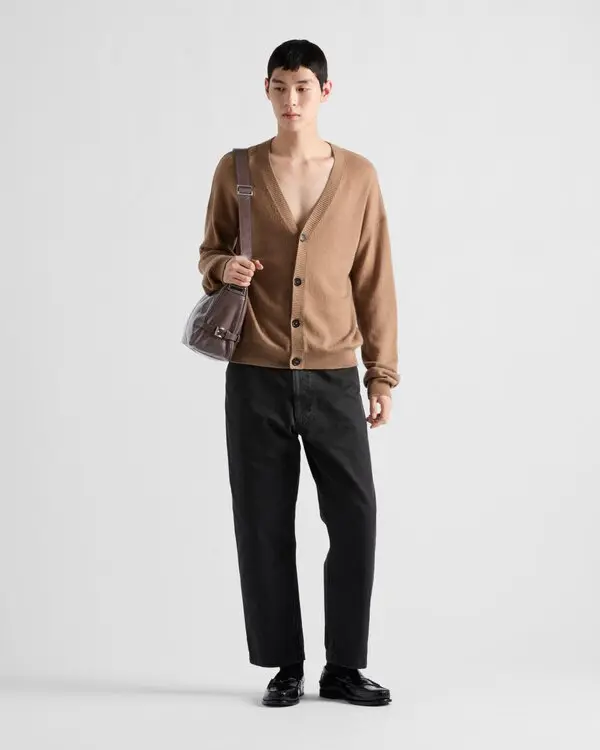 Prada Cotton Chino Trousers - Black | Editorialist