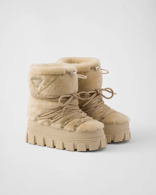 Prada Shearling Après Ski Boots