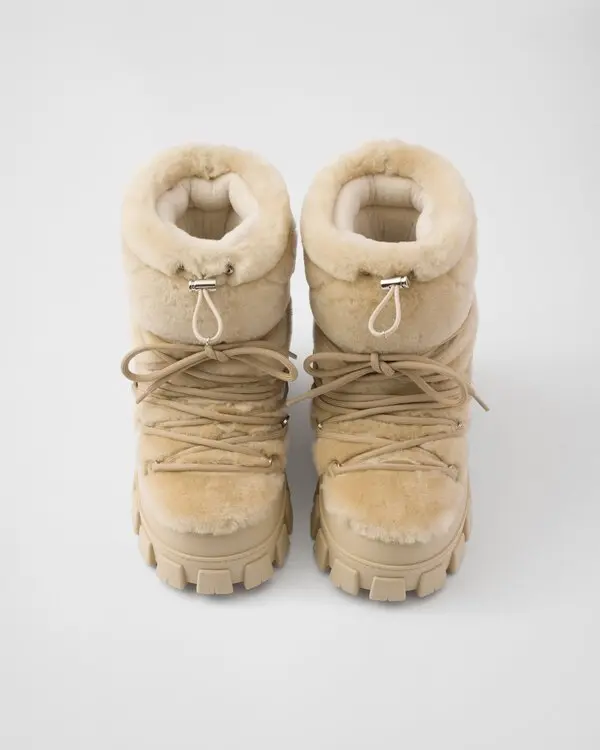 Prada Shearling Après Ski Boots