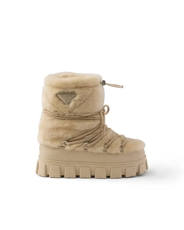 Prada Shearling Après Ski Boots