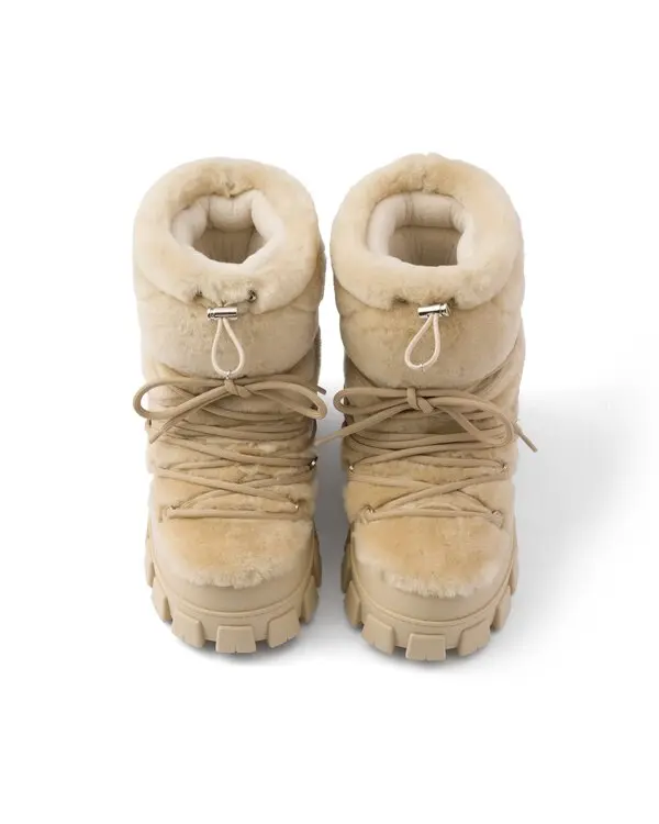 Prada Shearling Après Ski Boots