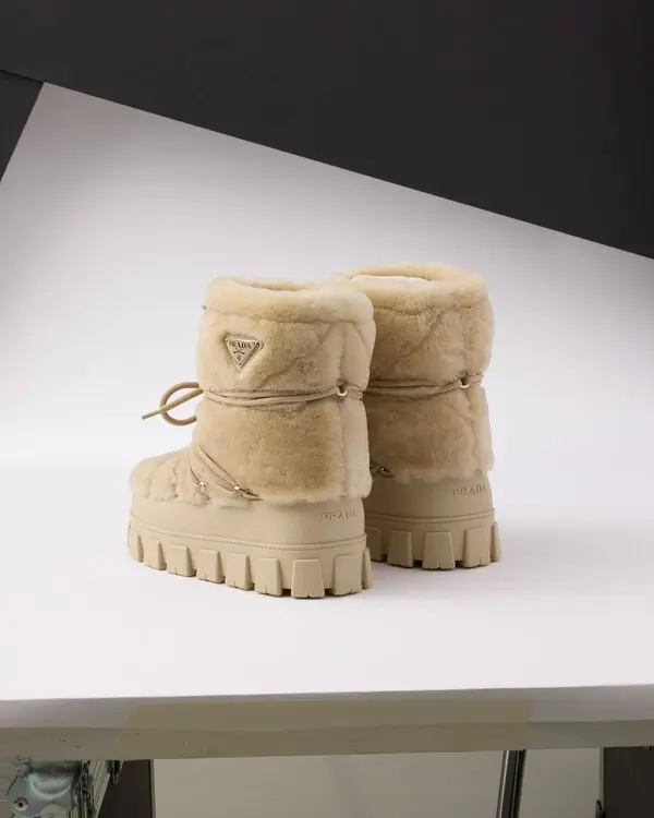 Prada Shearling Après Ski Boots