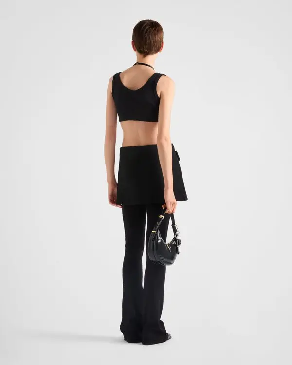Prada Ribbed Jersey Tank Top
