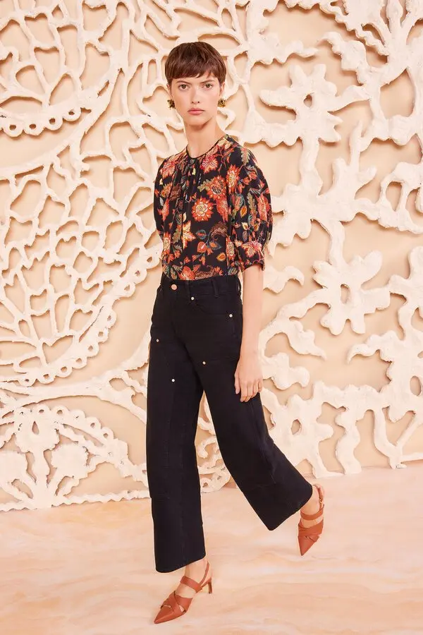 Ulla Johnson Mirelle Floral Print Top