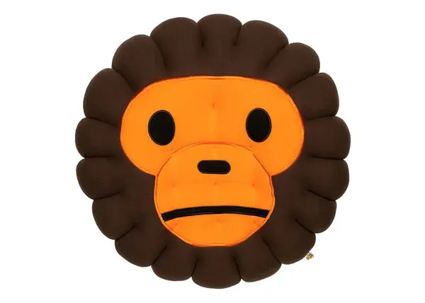 A BATHING APE Baby Milo Ii Cushion - Brown