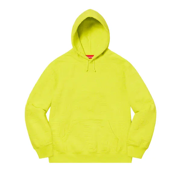 Supreme Embossed Logos Hooded Sweatshirt - Green