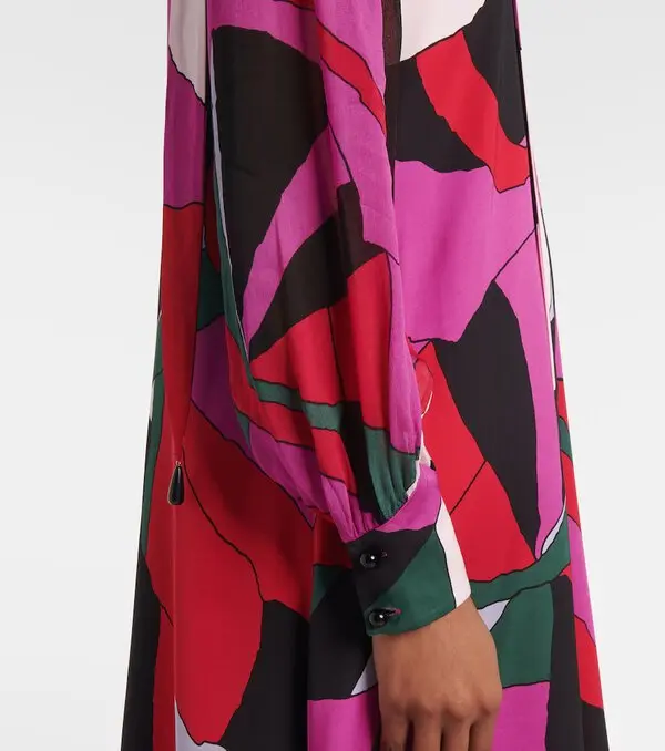 Diane Von Furstenberg Abel Printed Midi Dress