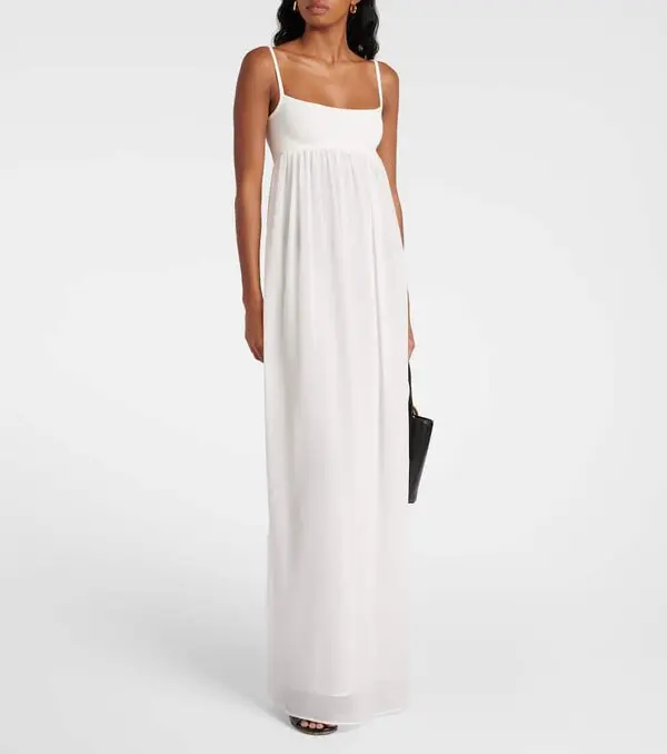 Jacquemus Peplo Maxi Dress - White