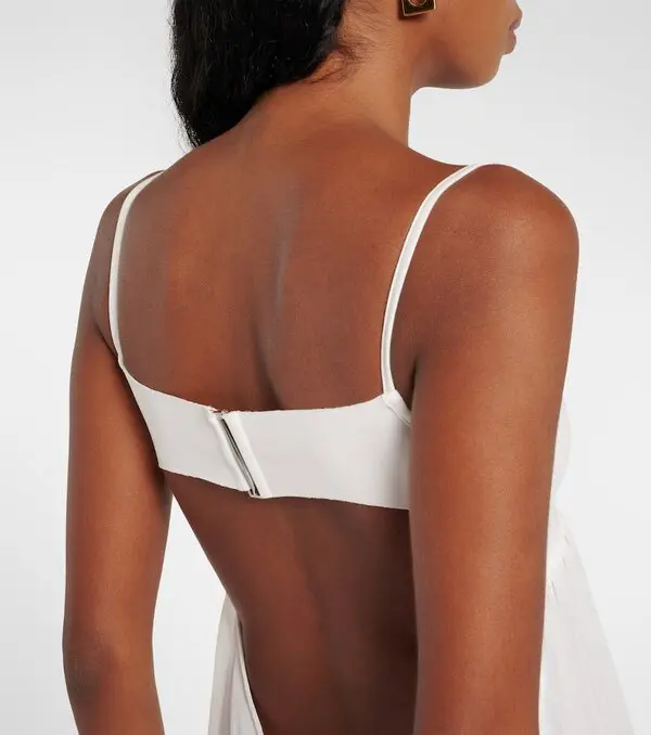 Jacquemus Peplo Maxi Dress - White