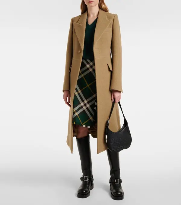 Burberry Single-breasted Wool Coat