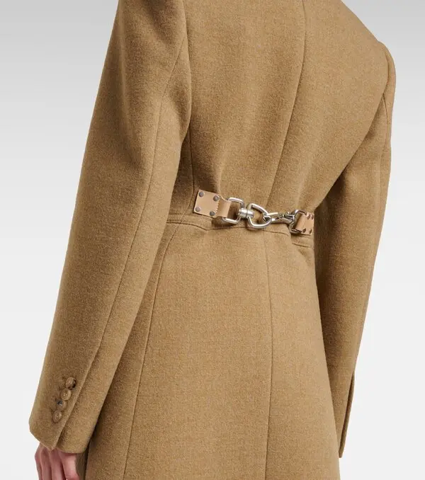 Burberry Single-breasted Wool Coat
