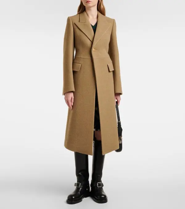 Burberry Single-breasted Wool Coat