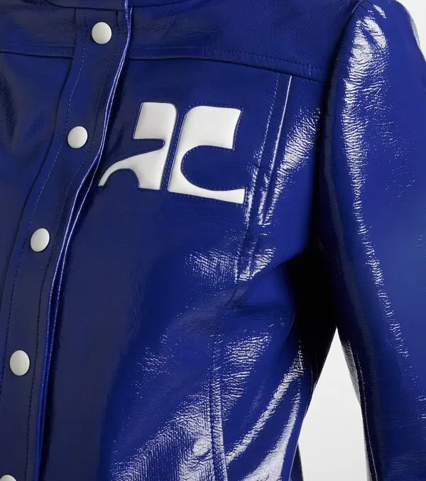 COURREGES Courrèges Re-edition Vinyl Jacket - Blue