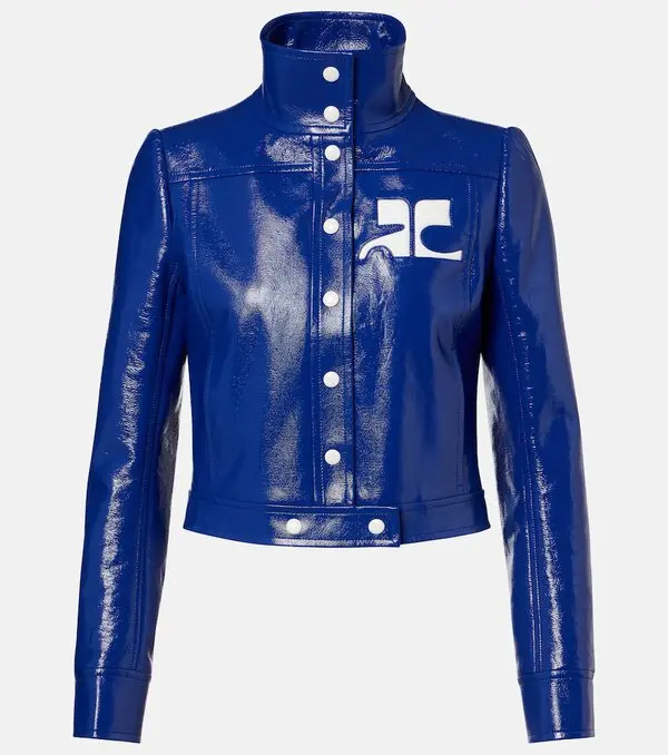 COURREGES Courrèges Reedition Vinyl Jacket - Blue