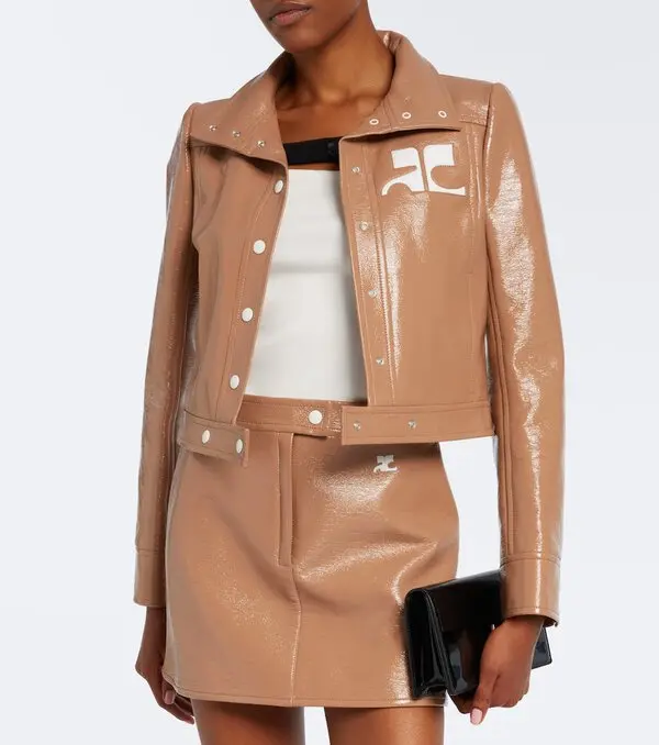COURREGES Courrèges Reissue Vinyl Jacket - Brown
