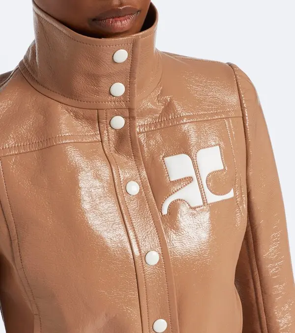 COURREGES Courrèges Reissue Vinyl Jacket - Brown