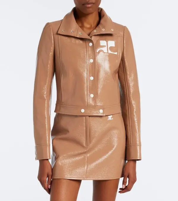COURREGES Courrèges Reissue Vinyl Jacket - Brown