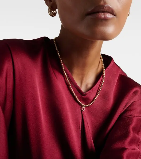 SYDNEY EVAN Open Heart Diamond Choker
