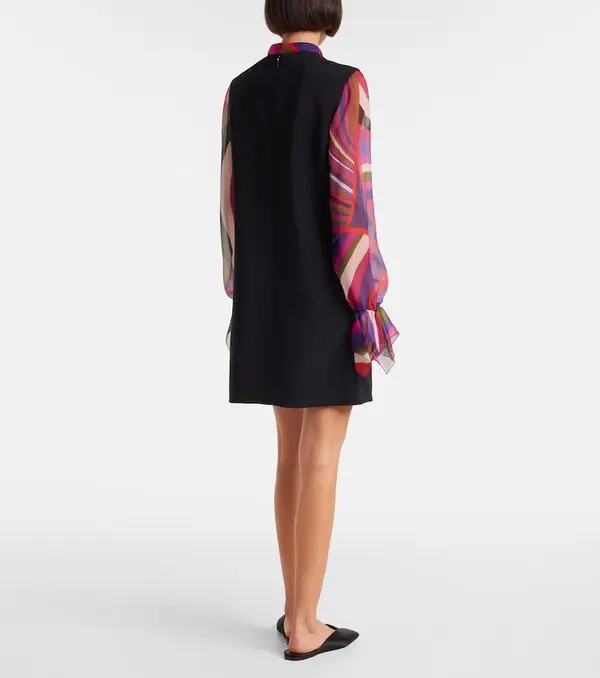 Emilio Pucci Iride Cady Minidress - Black