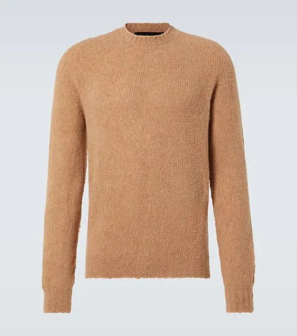 Thom Sweeney Wool-blend Sweater - Brown