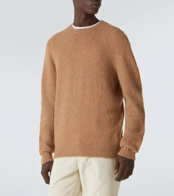 Thom Sweeney Wool-blend Sweater - Brown