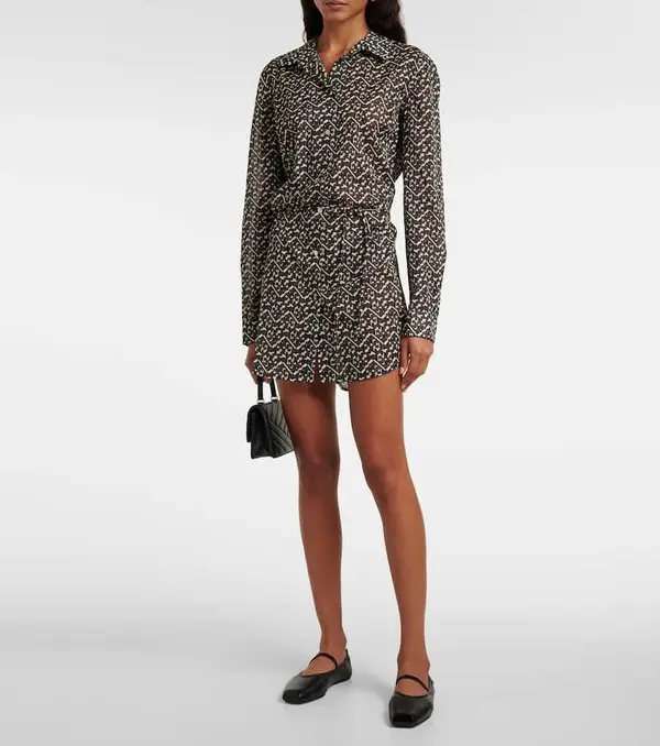 Tory Burch Cotton Mini Shirt Dress