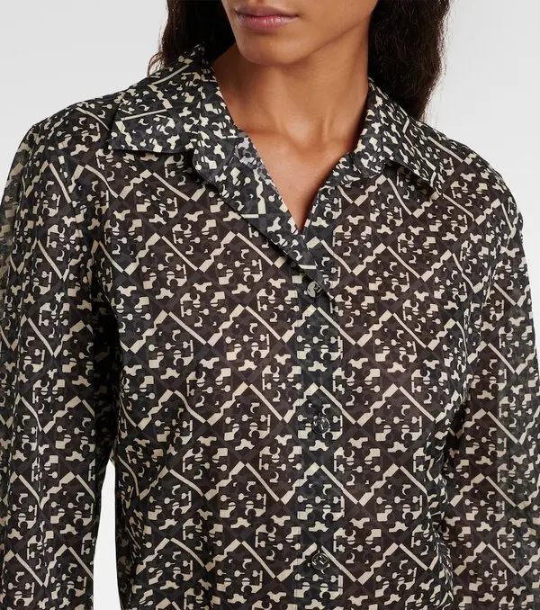 Tory Burch Printed Cotton Mini Dress