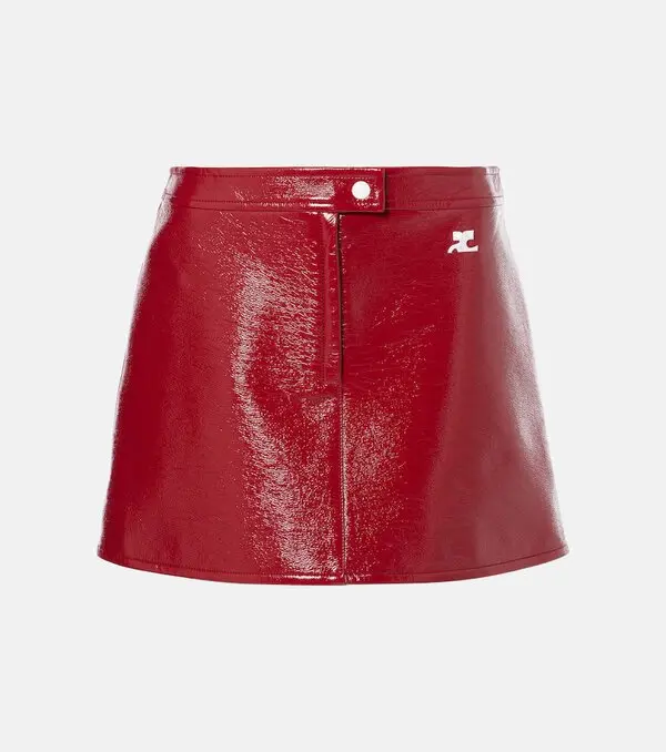 COURREGES Courrèges Reedition Vinyl Miniskirt - Red