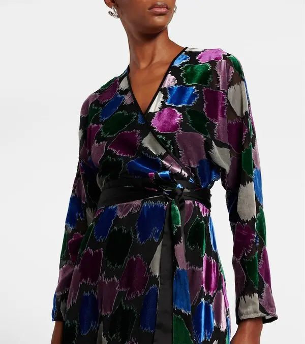 Diane Von Furstenberg Babette Printed Midi Dress - Multicoloured