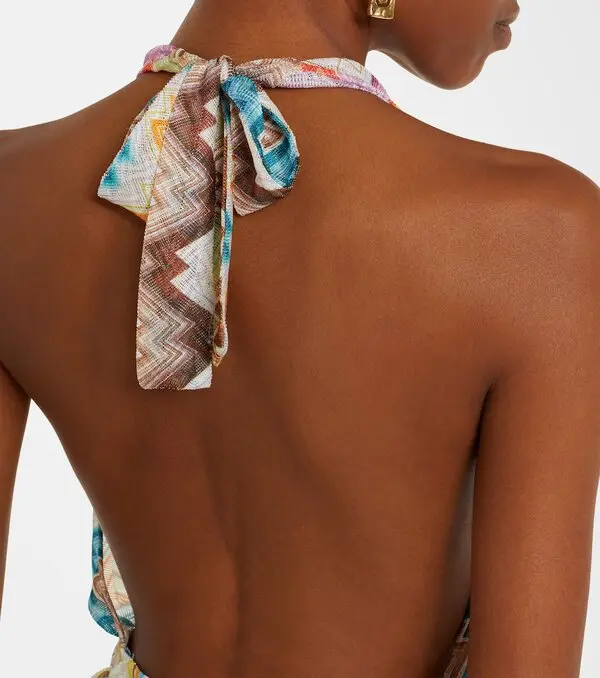 Missoni Zigzag Halterneck Romper - Multicoloured