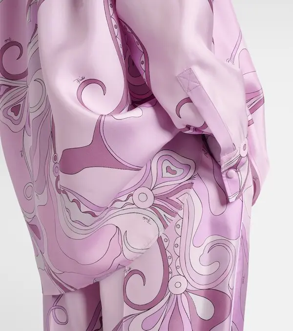Emilio Pucci Orchidee Silk Twill Shirt