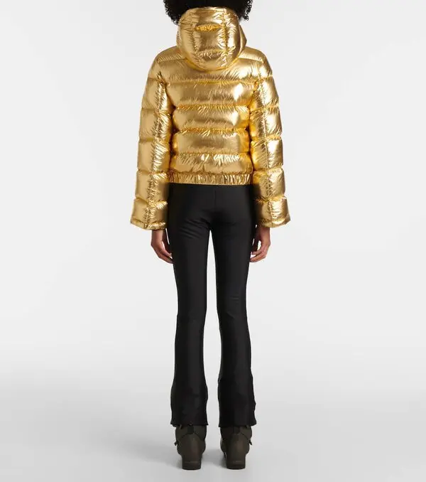 Perfect Moment Polar Flare Padded Ski Jacket - Gold