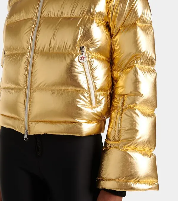 Perfect Moment Polar Flare Padded Ski Jacket - Gold