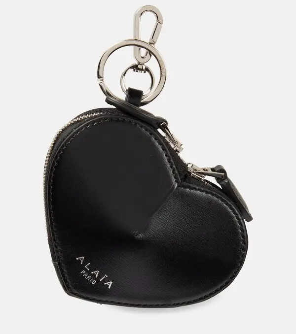 Alaïa Le Cour Mini Heart Coin Purse - Black