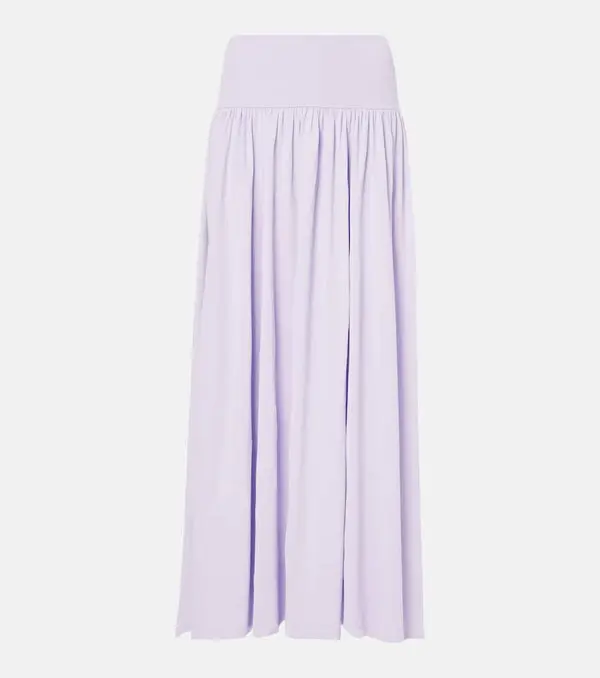 Zimmermann High-waisted Maxi Skirt - Purple