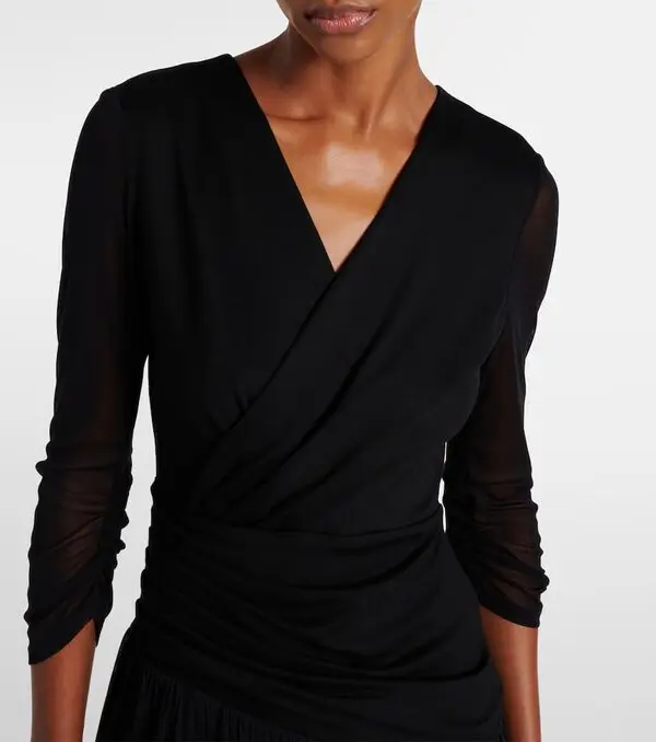 Diane Von Furstenberg Gaj Mesh Midi Dress