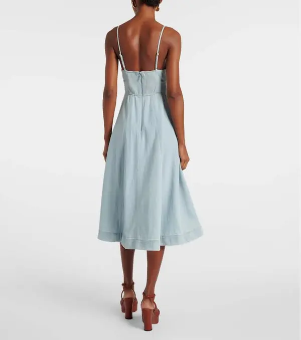 Zimmermann Acacia Denim Midi Dress
