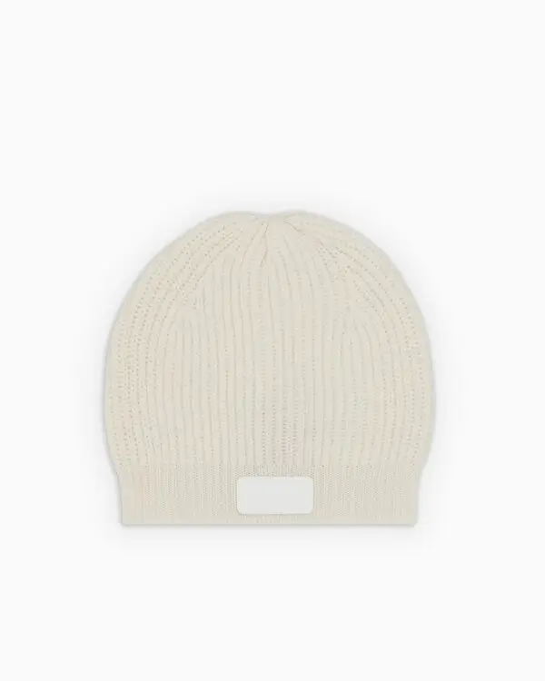 Giorgio Armani Neve Beanie - White