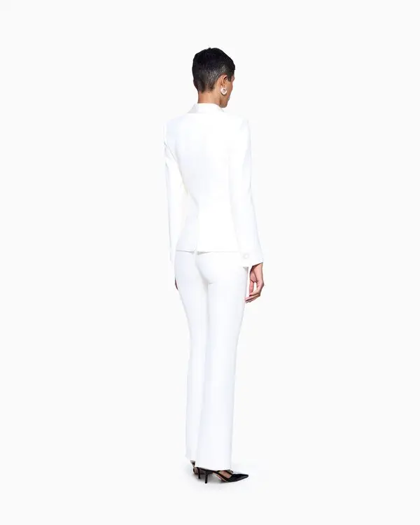 Giorgio Armani Pure Silk Crêpe Tuxedo - White